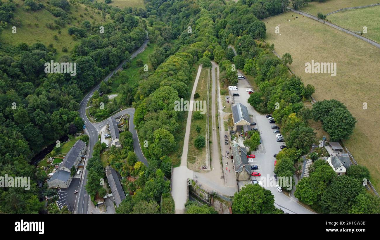 Miller's Dale station on the Monsal Trail walking & cycling path on the ...