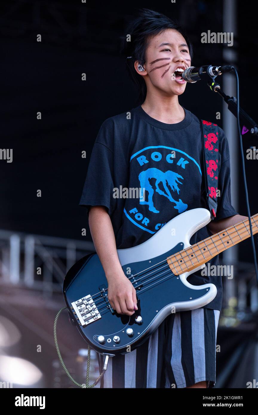 The Linda Lindas perform at Riot Fest in Douglas Park on Sunday ...