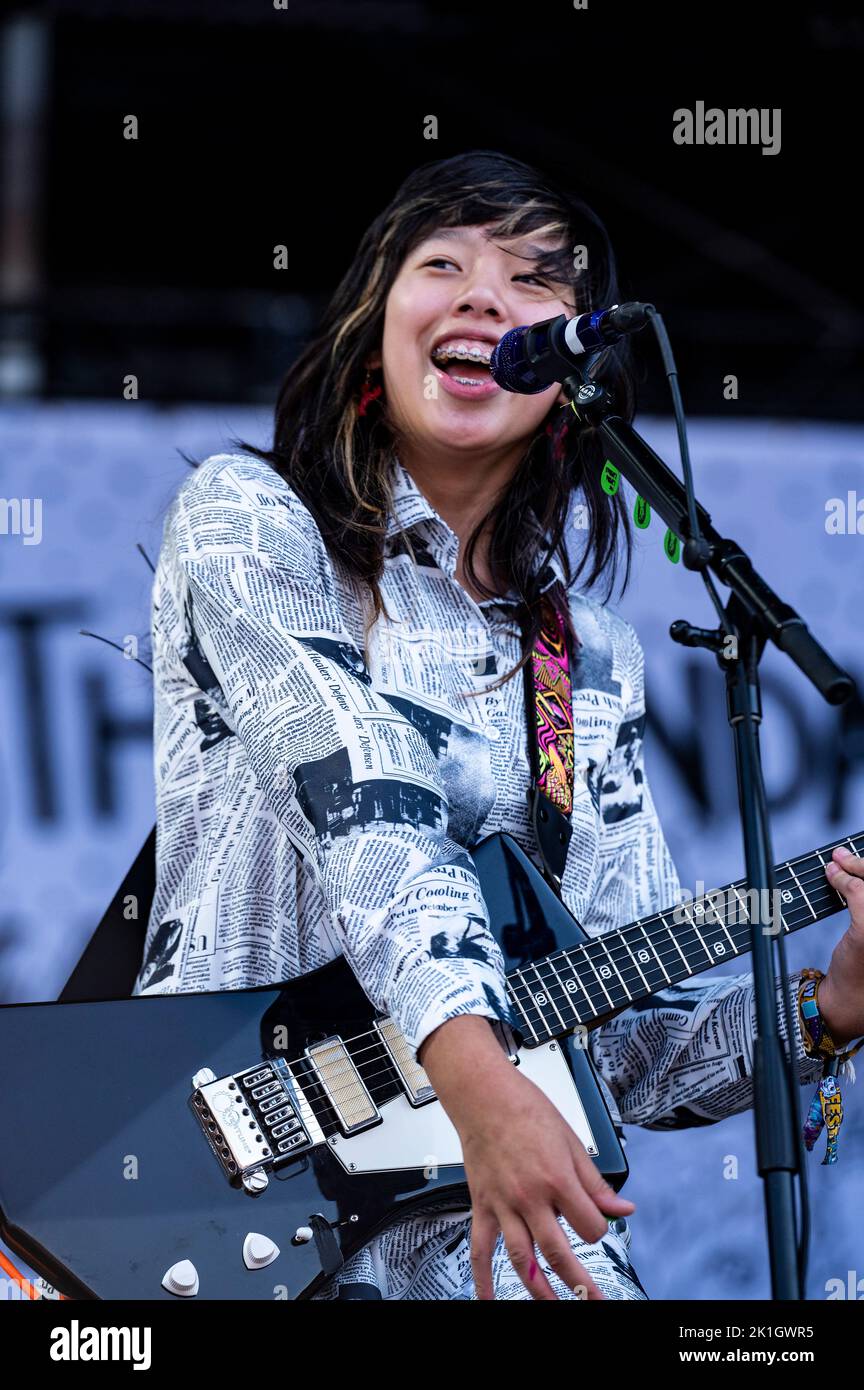 The Linda Lindas perform at Riot Fest in Douglas Park on Sunday ...