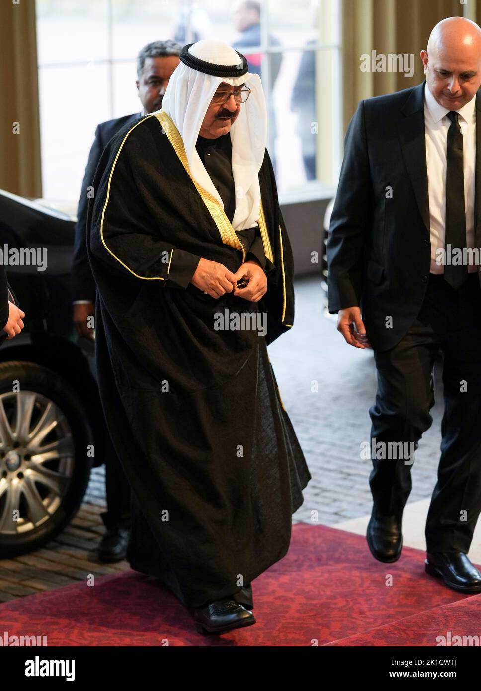 Kuwait Crown Prince Mishal Al-Ahmad Al-Jaber Al-Sabah arrives for a ...