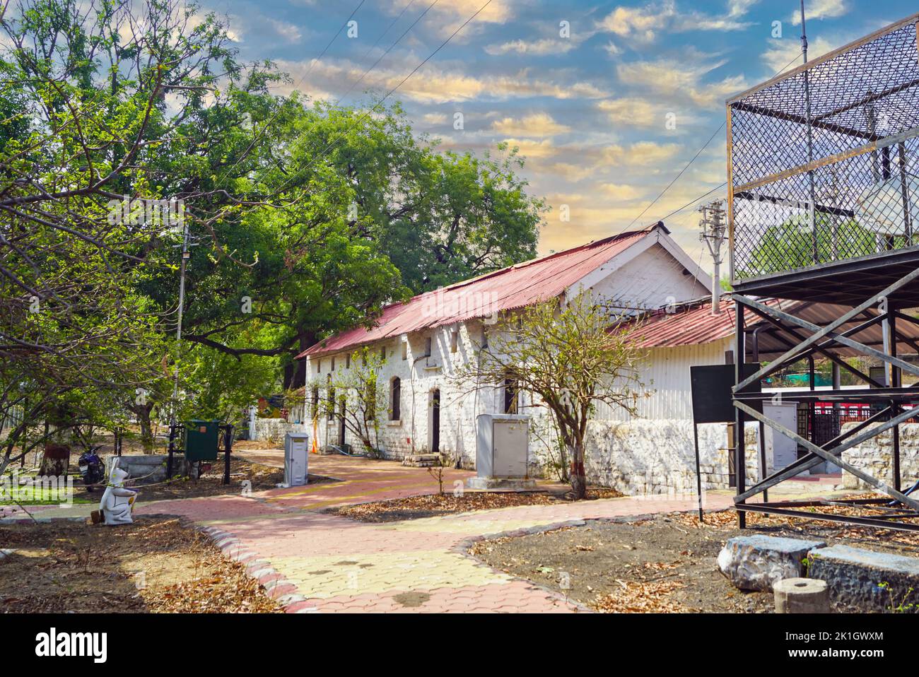 Beautiful village house at railway station of mountain village Kalakund ...