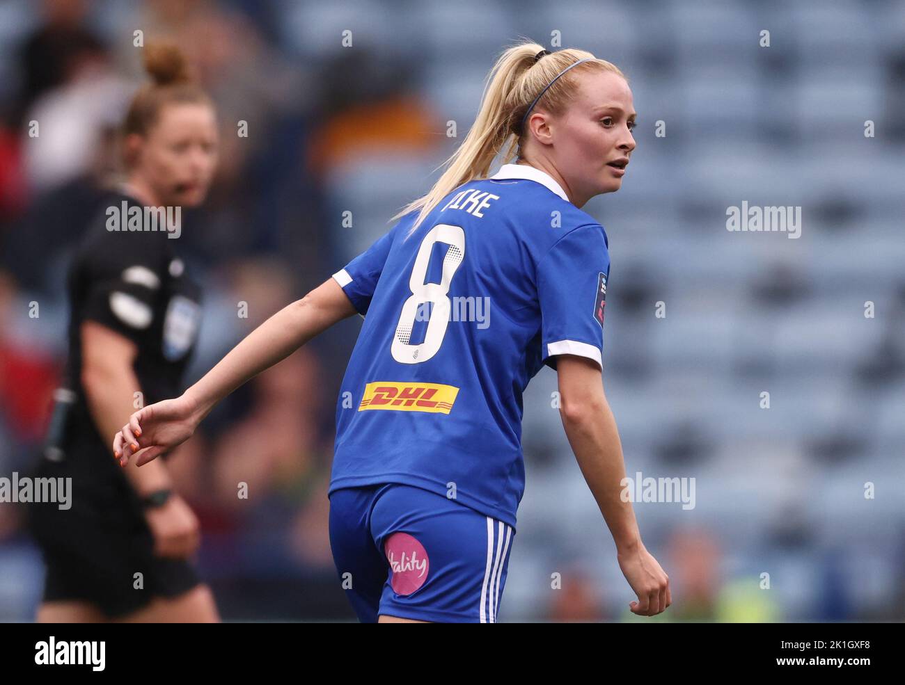 Leicester, UK. 18th September 2022. Molly Pike of Leicester City during ...