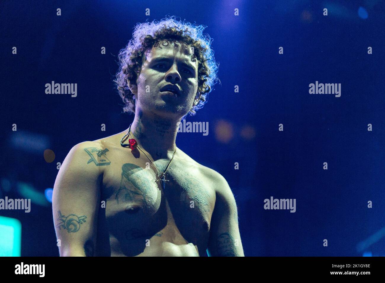 Slowthai (Tyron Kaymone Frampton) during the Life Is Beautiful Music ...