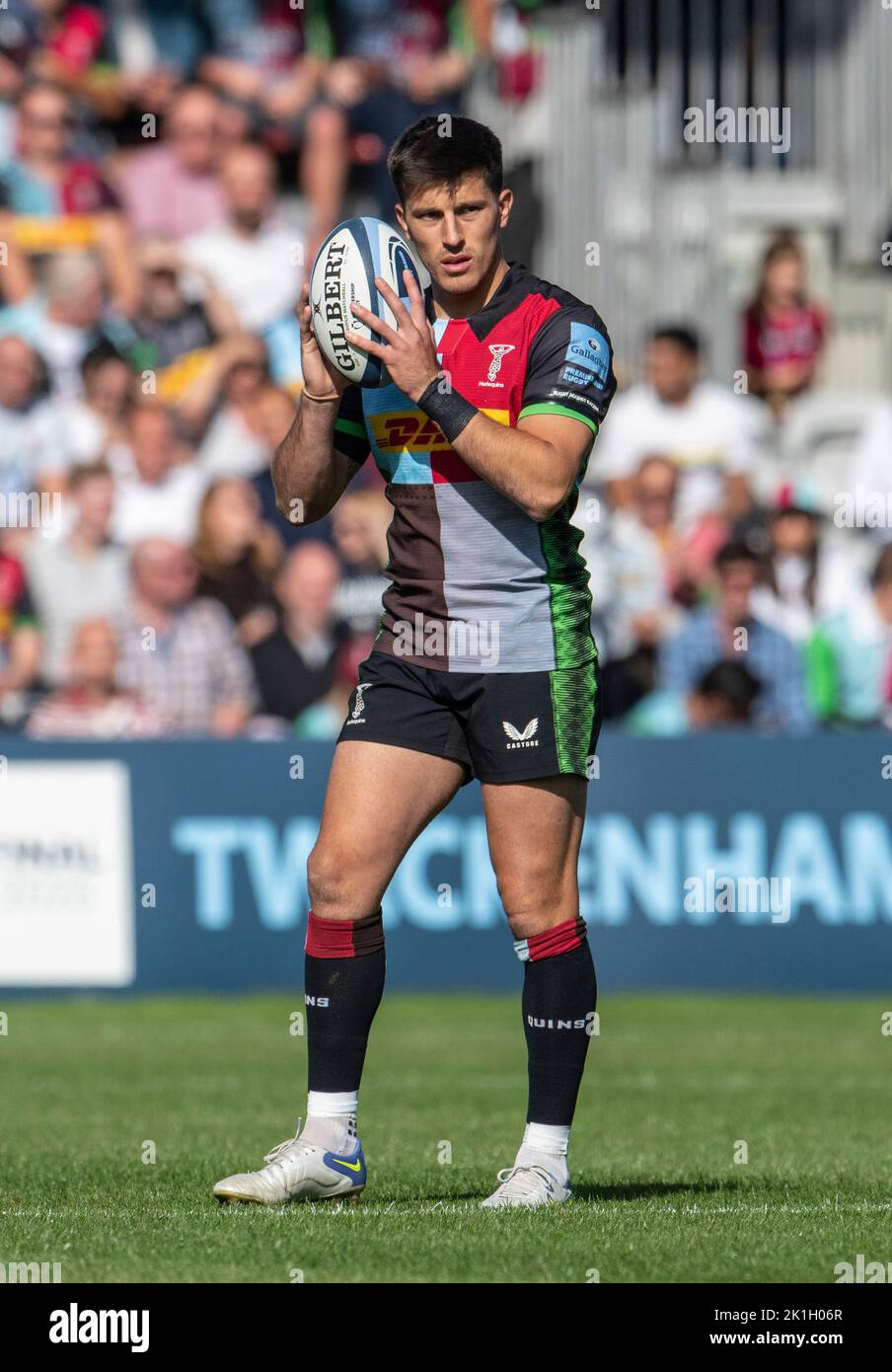 Tommy Allan of Harlequins in action during the Gallagher Premiership ...