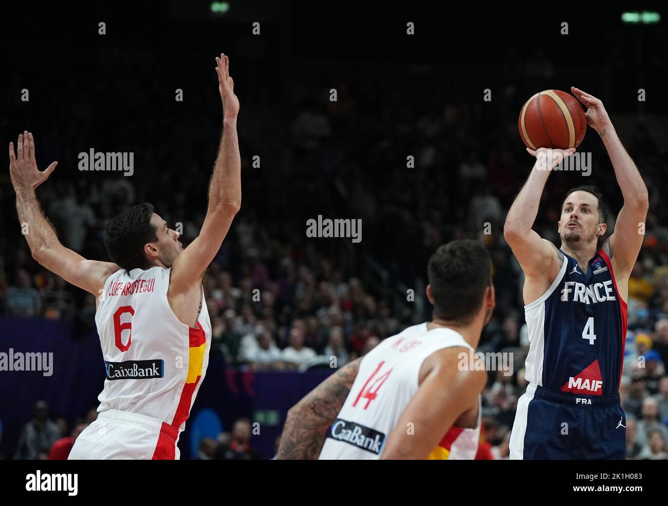 18 September 2022, Berlin: Basketball: European Championship, France ...