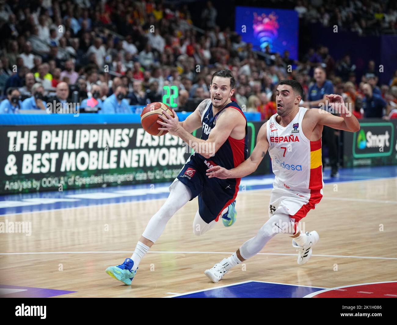 18 September 2022, Berlin: Basketball: European Championship, France ...