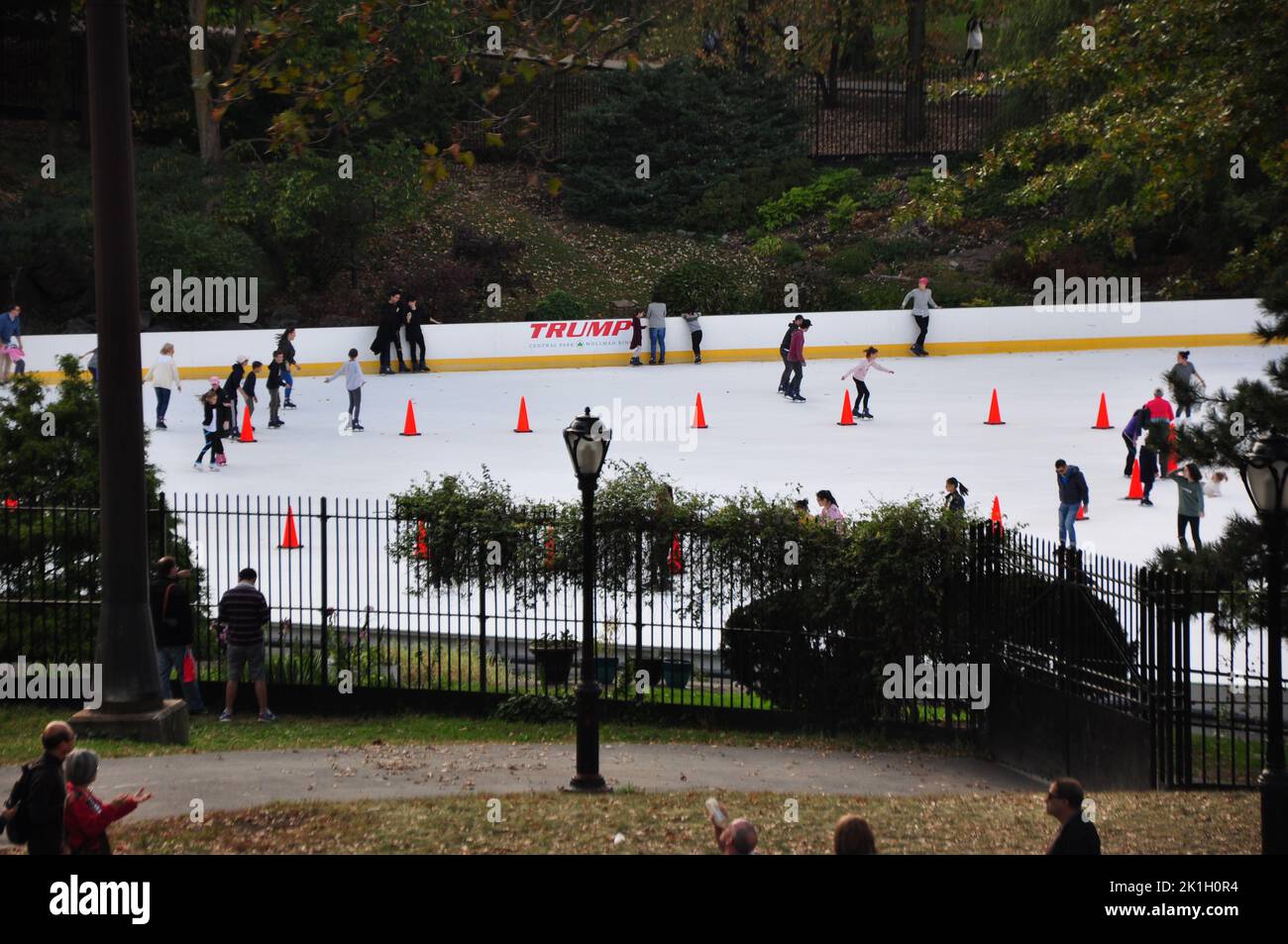 A Skating rink in New York's Central Park Stock Photo - Alamy