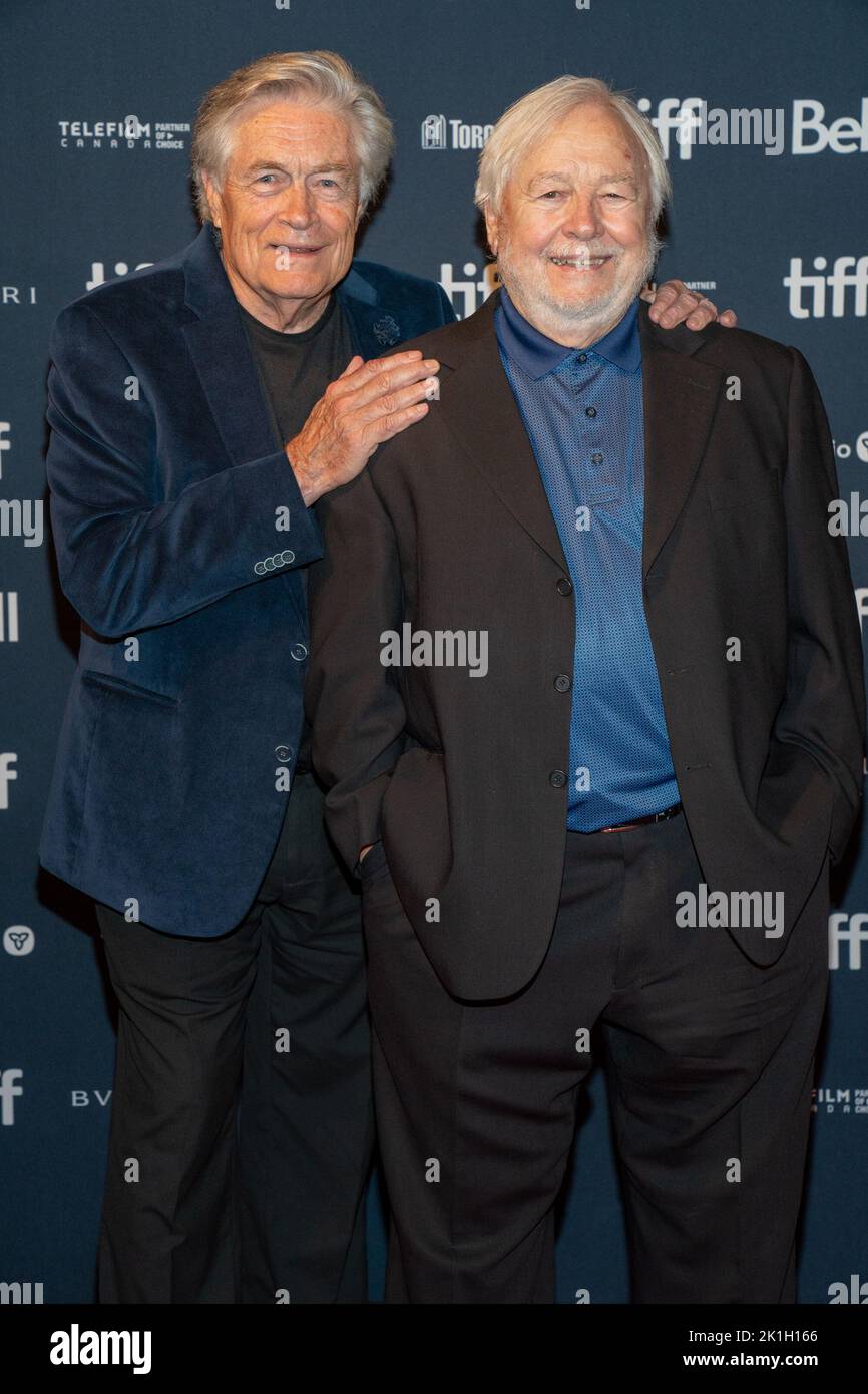 Art Hindle and Donald Shebib (R) attend the "Nightalk" Premiere during ...