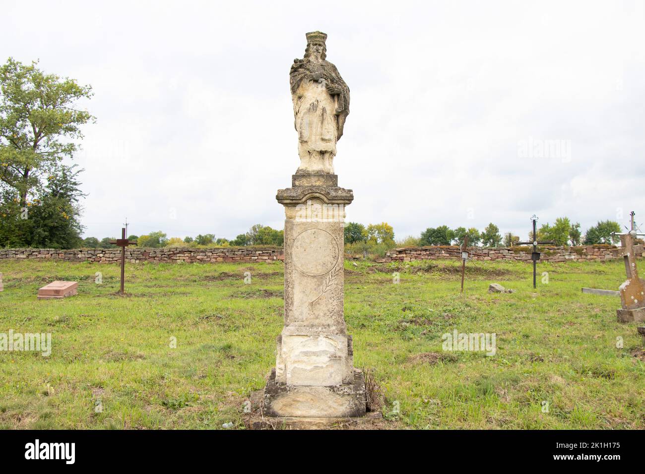Old cemetery of Polish Jews in Ukraine. Ancient abandoned graves ...