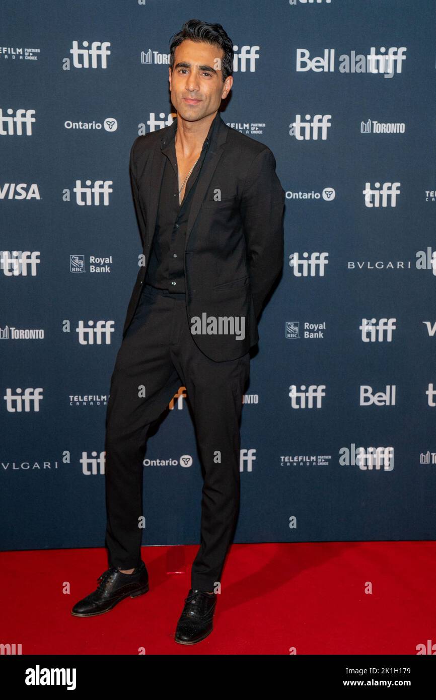 Al Mukadam attends the "Nightalk" Premiere during the 2022 Toronto ...