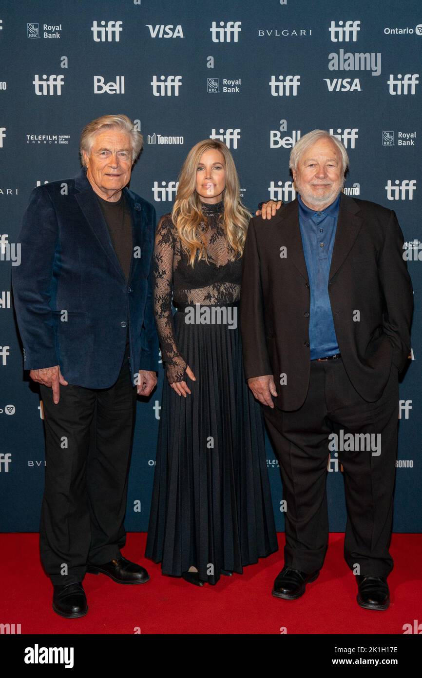 (L-R) Art Hindle, Ashley Bryant, and Donald Shebib attend the "Nightalk ...