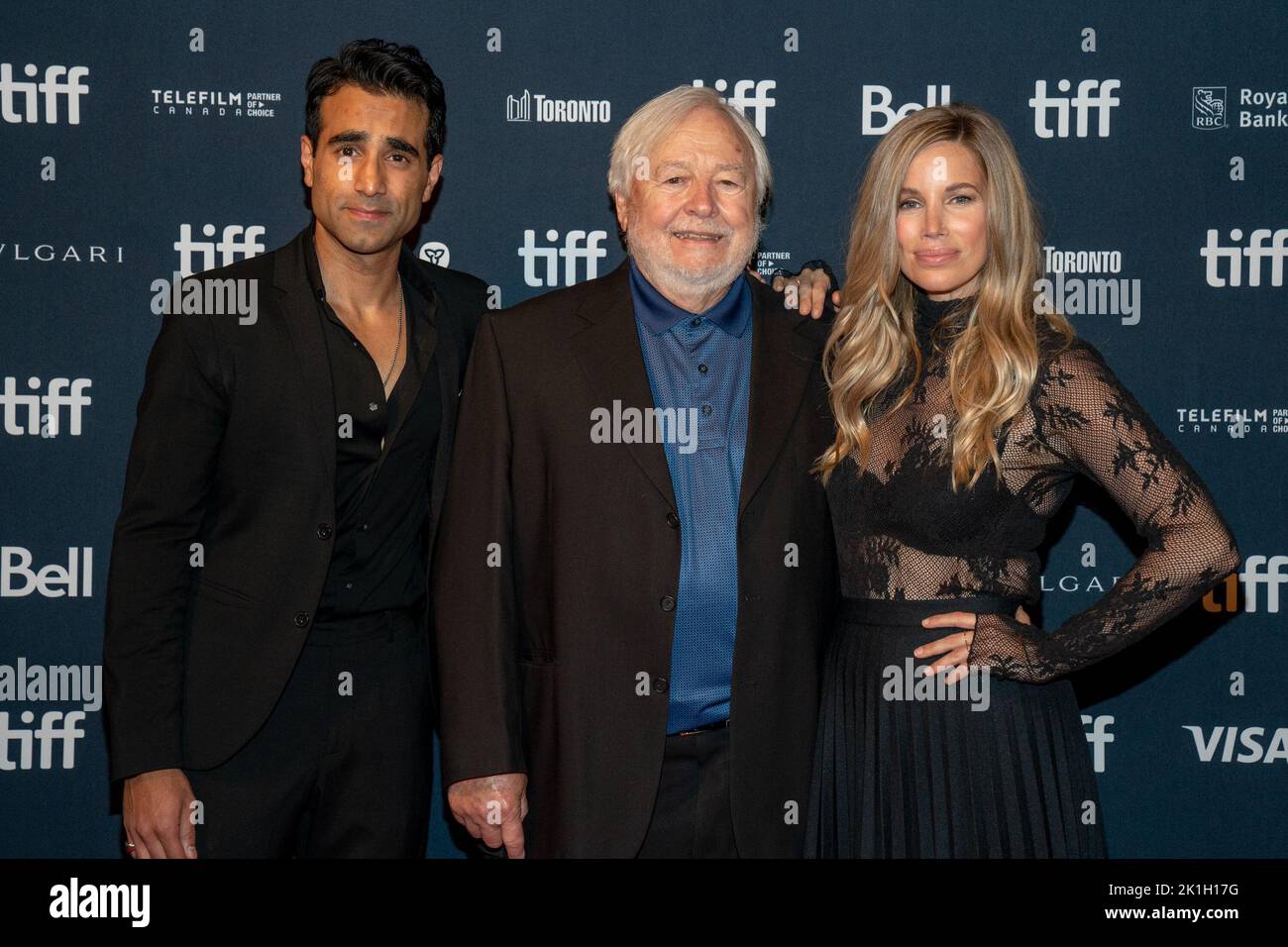 (L-R) Al Mukadam, Donald Shebib and Ashley Bryant attend the "Nightalk ...