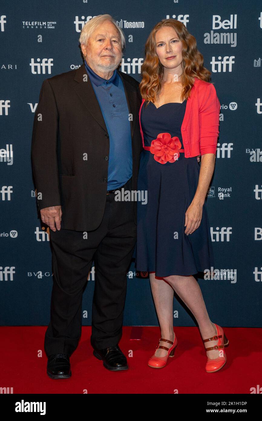 Donald Shebib and Emily Andrews (R) attend the "Nightalk" Premiere ...