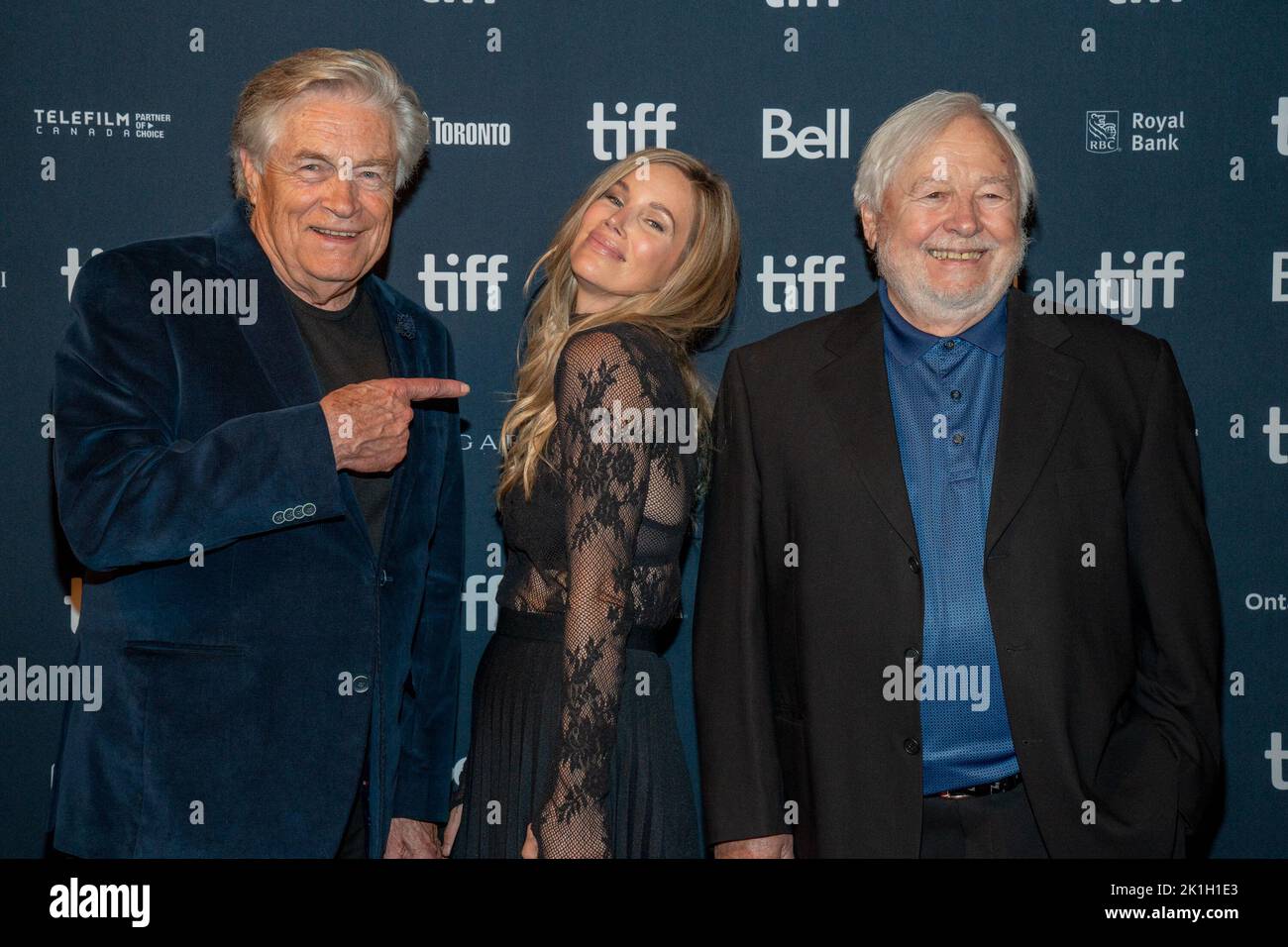 (L-R) Art Hindle, Ashley Bryant, and Donald Shebib attend the "Nightalk ...