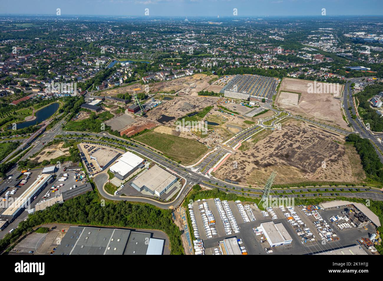 Construction area stadtquartier essen 51 hi-res stock photography and ...