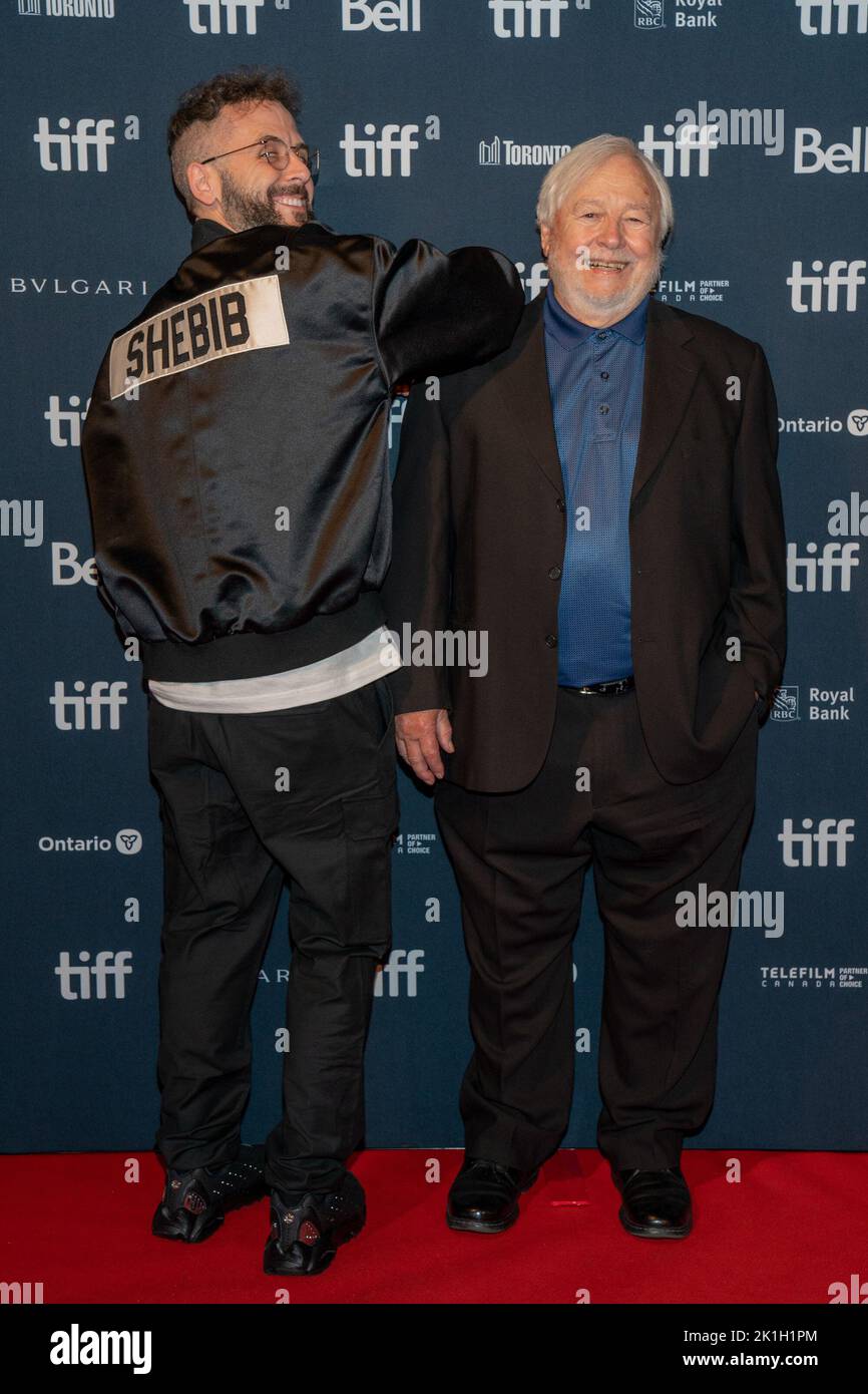 Noah "40" James Shebib (L) and Donald Shebib (R) attend the "Nightalk ...