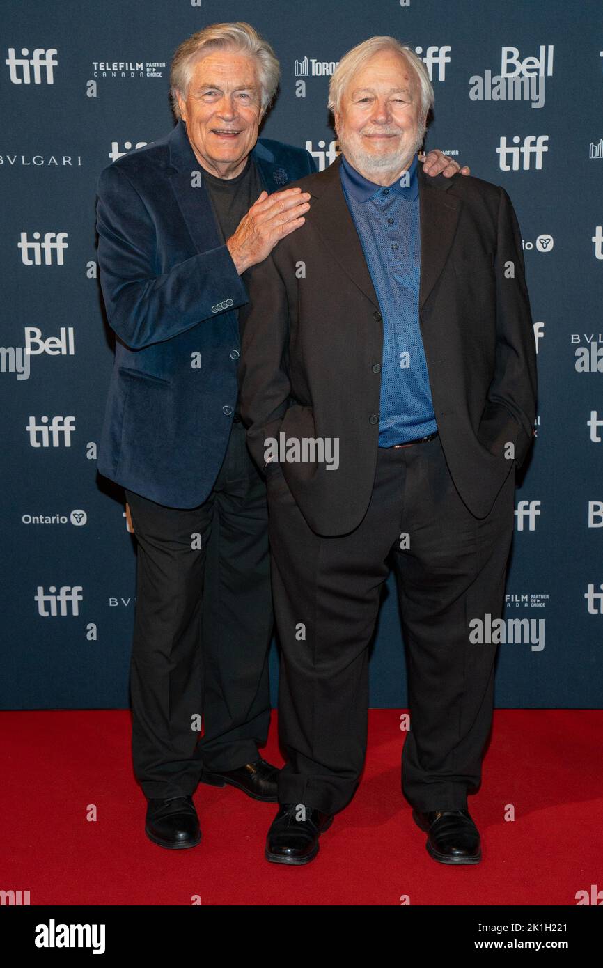 Art Hindle and Donald Shebib (R) attend the "Nightalk" Premiere during ...