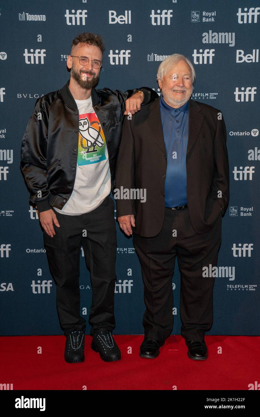 Noah "40" James Shebib (L) and Donald Shebib (R) attend the "Nightalk ...