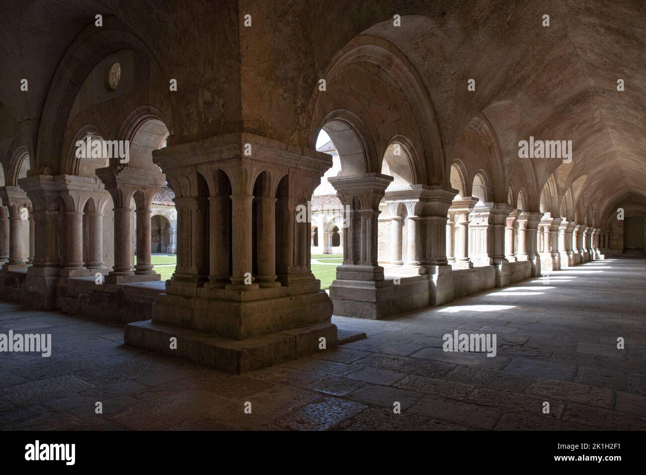 Architecture of the Cistercian Abbey of Fontenay in Burgundy, France ...