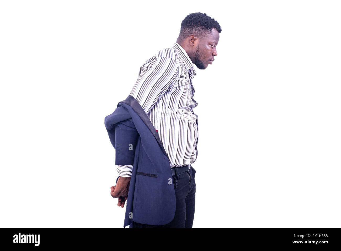 Businessman taking off jacket hi-res stock photography and images - Alamy