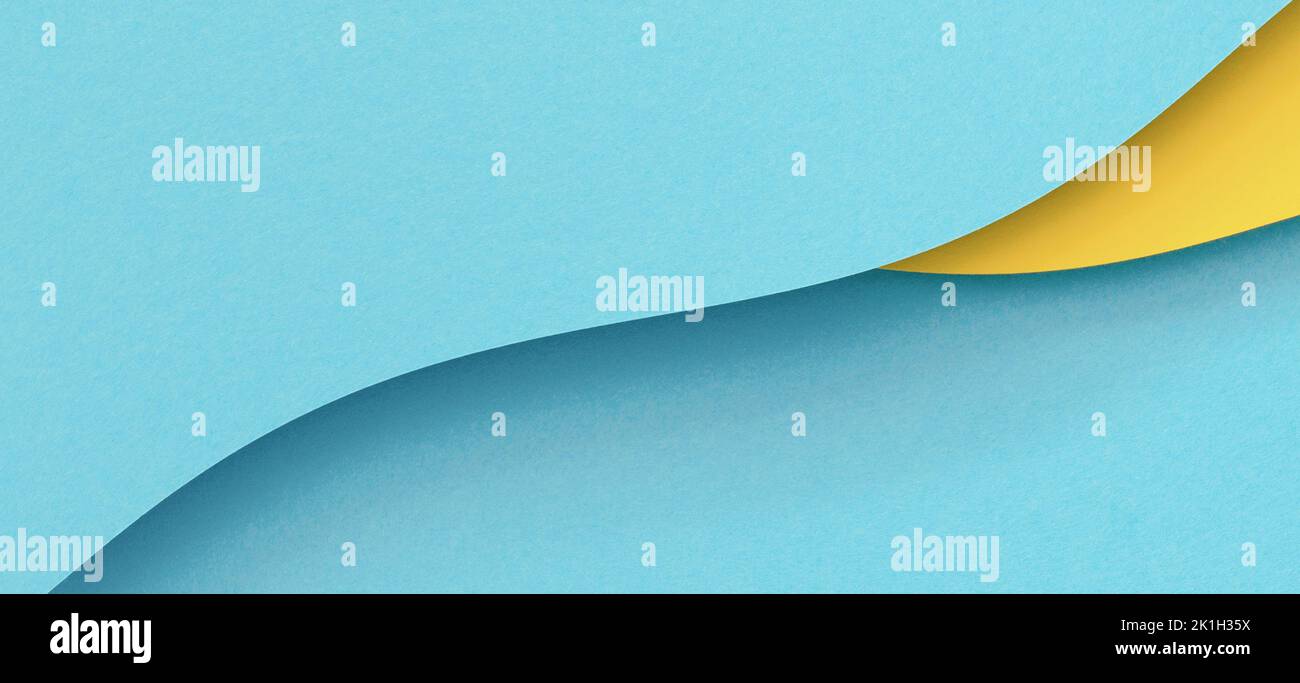 Abstract color papers geometry flat lay composition banner background ...