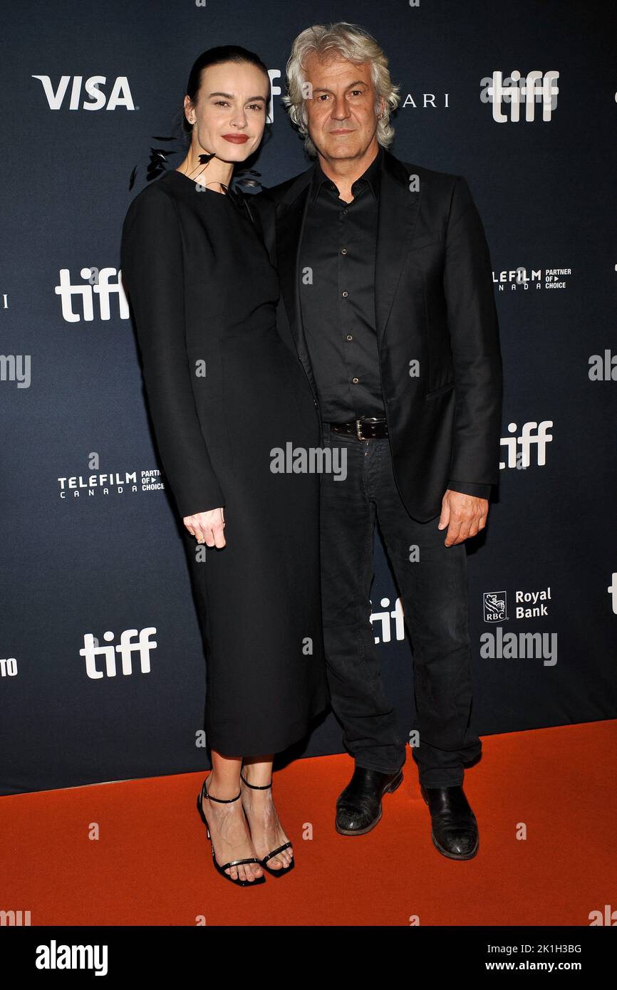 Toronto, Ontario, Canada. 16th Sep, 2022. Kasia Smutniak, Domenico ...