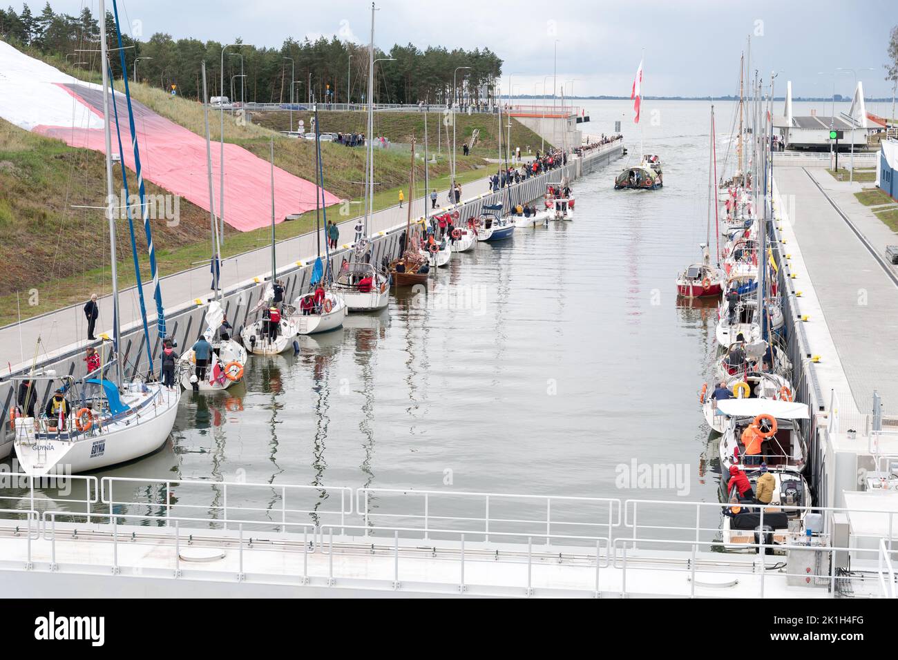 Vistula spit canal opens on anniversary of soviet invasion hi-res stock ...