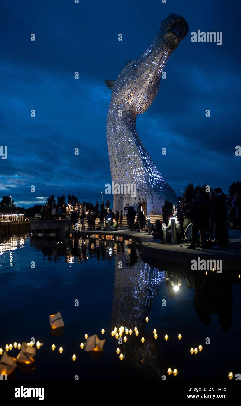 A service of reflection to honour Queen Elizabeth II at The Kelpies in ...