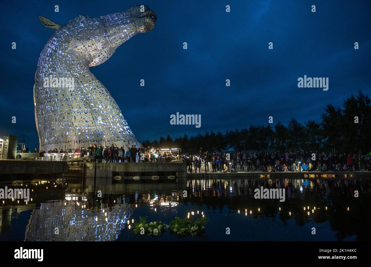A service of reflection to honour Queen Elizabeth II at The Kelpies in ...