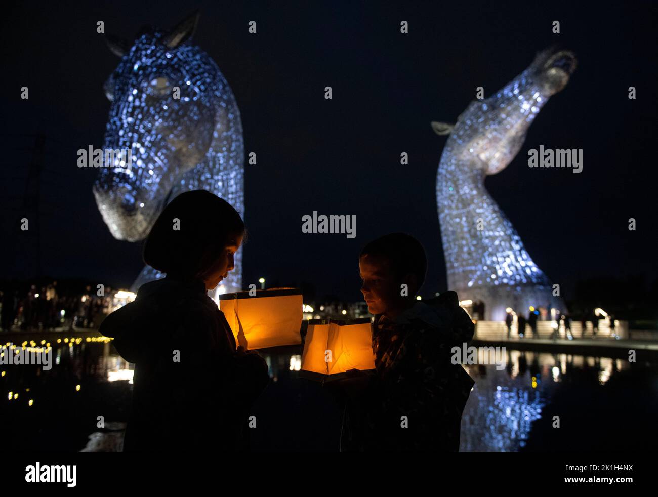 Ruby and Sonny Wallace take part in a service of reflection to honour ...
