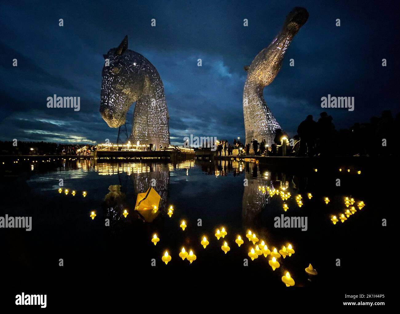 A service of reflection to honour Queen Elizabeth II at The Kelpies in ...