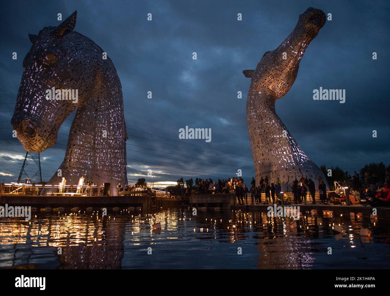 A service of reflection to honour Queen Elizabeth II at The Kelpies in ...