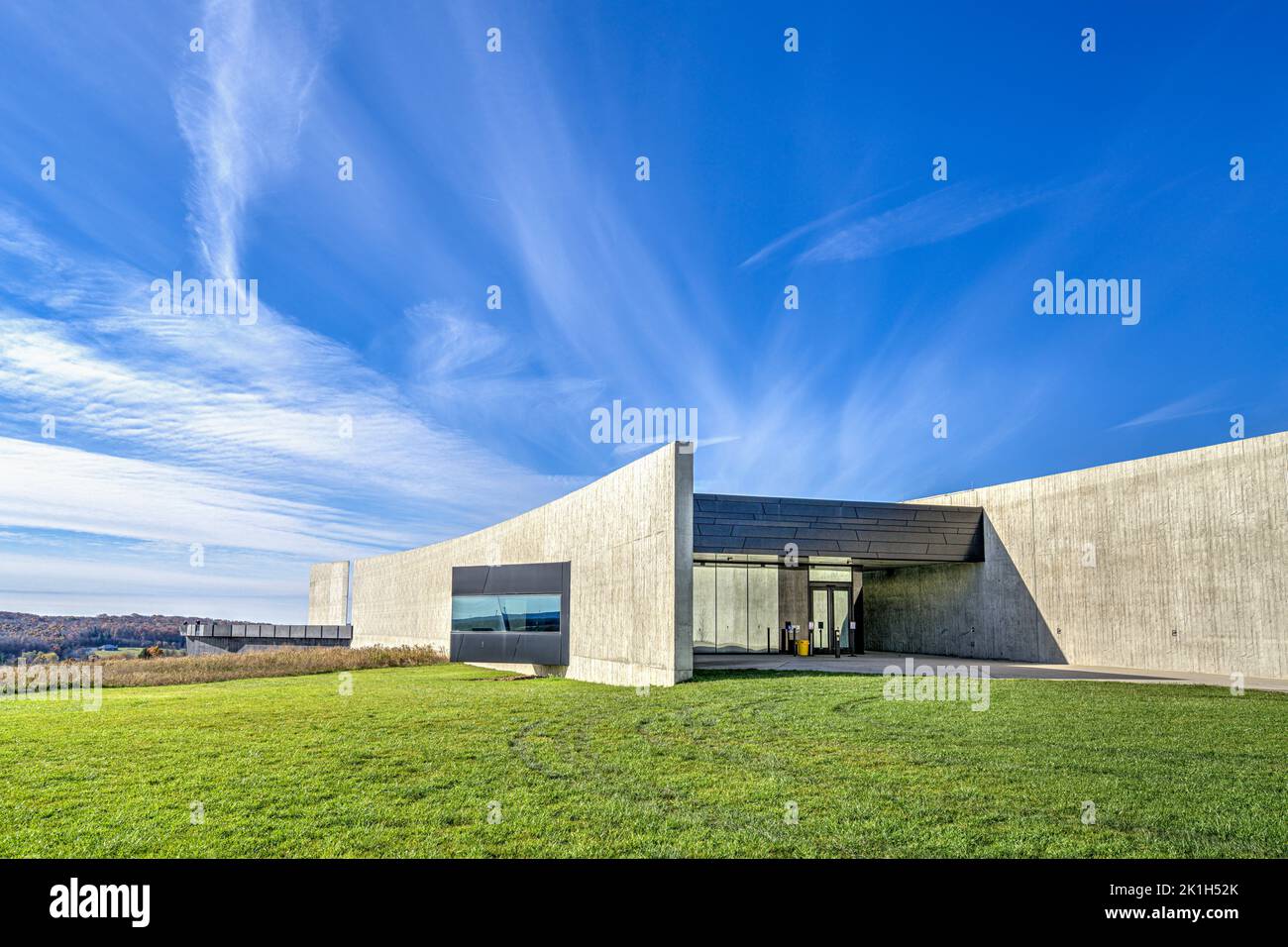 The Visitor Center of September 11th’s Flight 93 Memorial in Stoystown ...