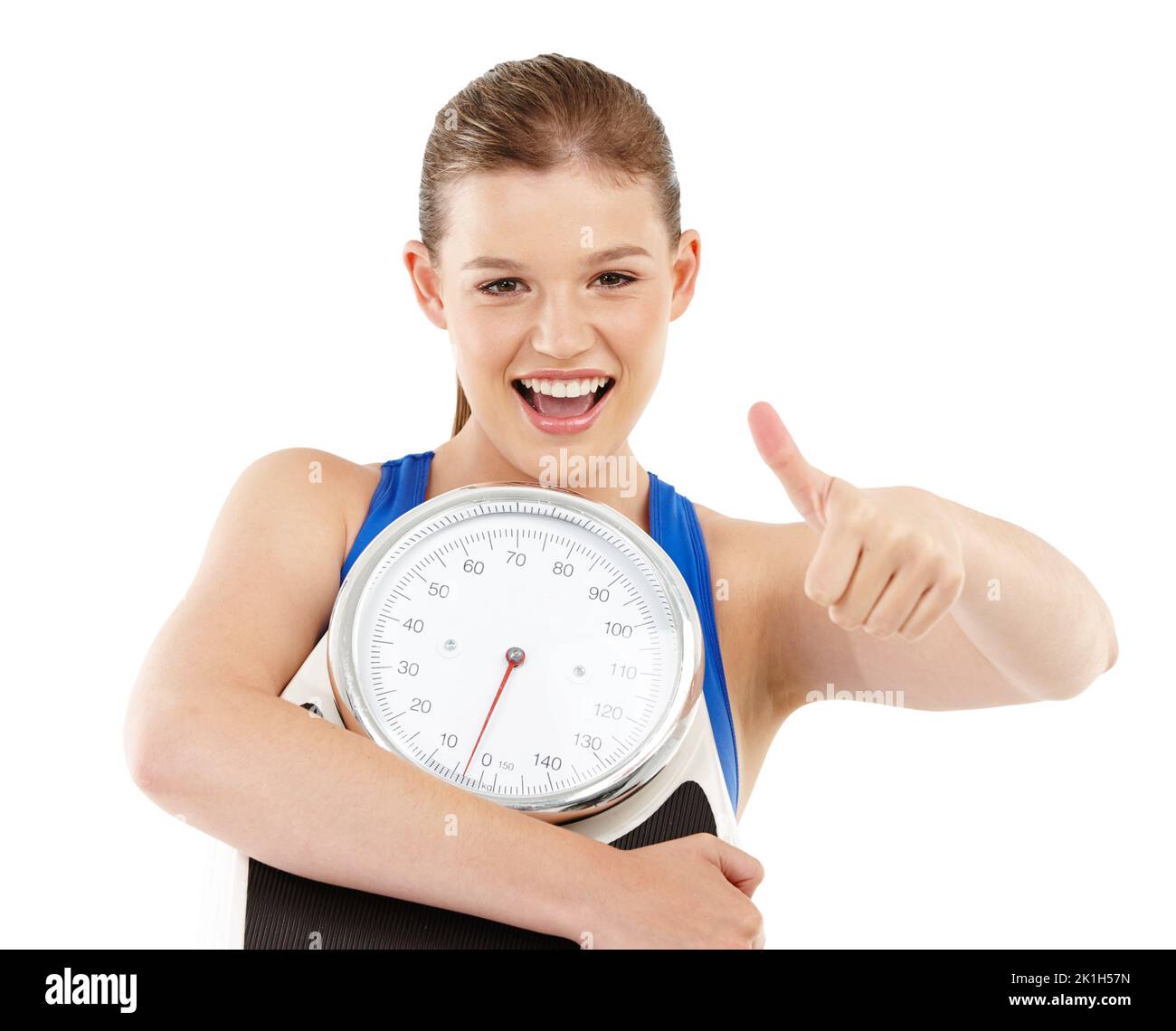 Oh yeah All that healthy eating and exercise worked. Close-up studio ...