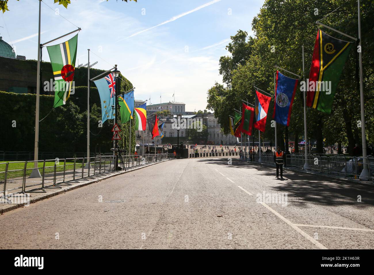 Flags of the counties for The State Funeral of Her Majesty The Queen ...