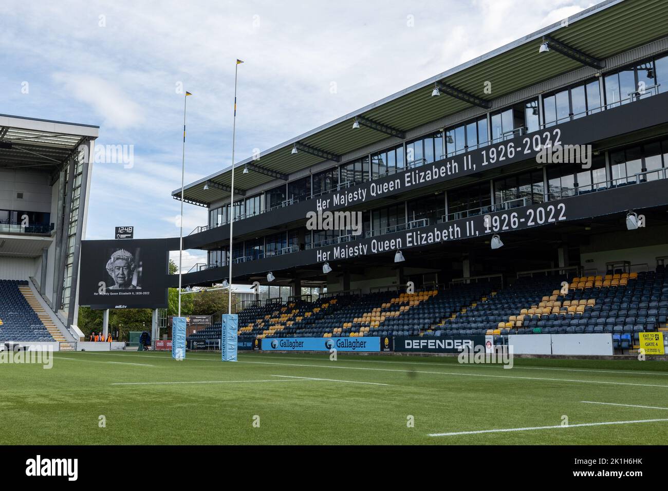A general view of Sixways Stadium, home of Worcester Warriors, showing ...
