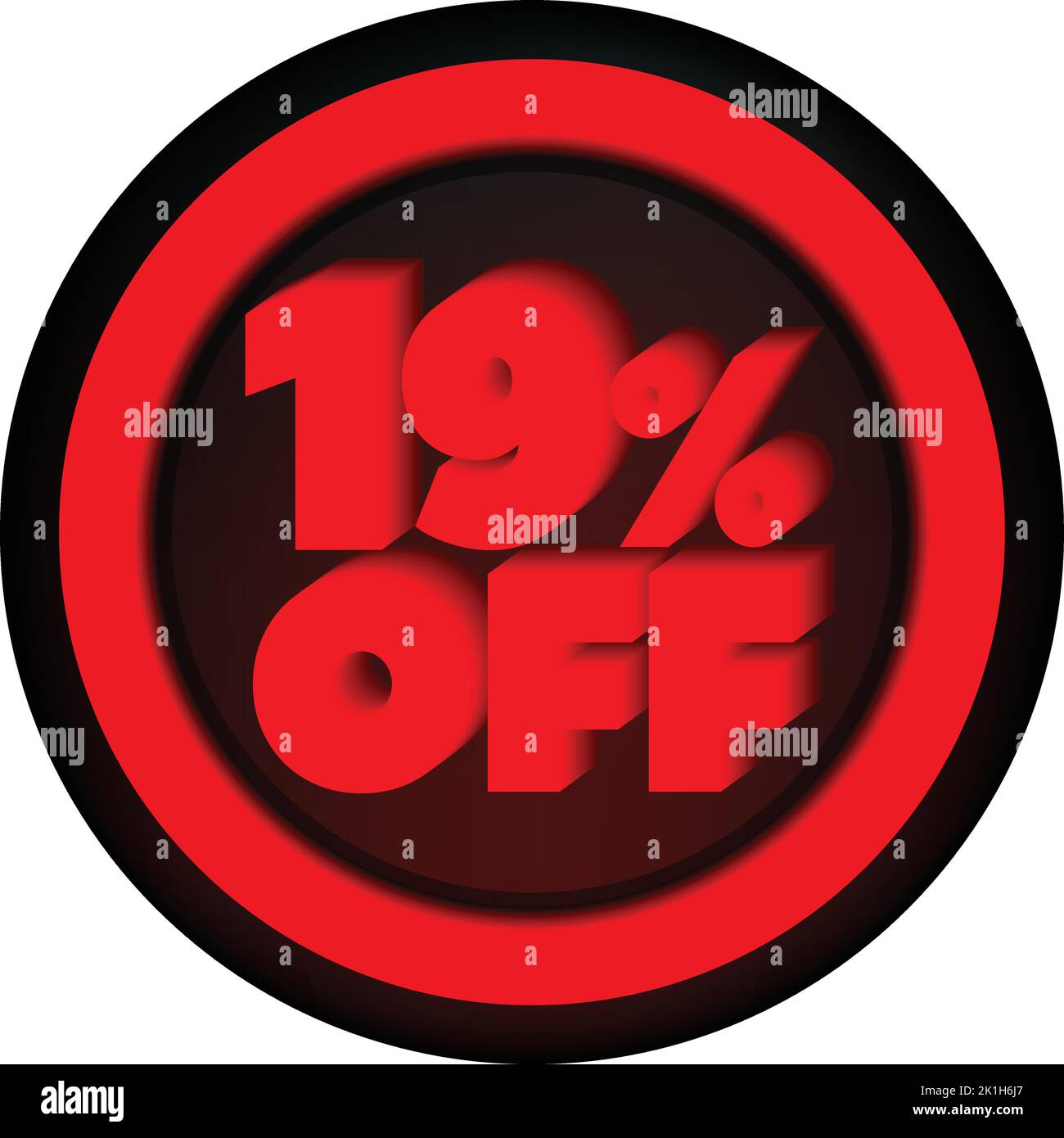 TAG 19 PERCENT DISCOUNT BUTTON BLACK FRIDAY PROMOTION FOR BIG SALES ...