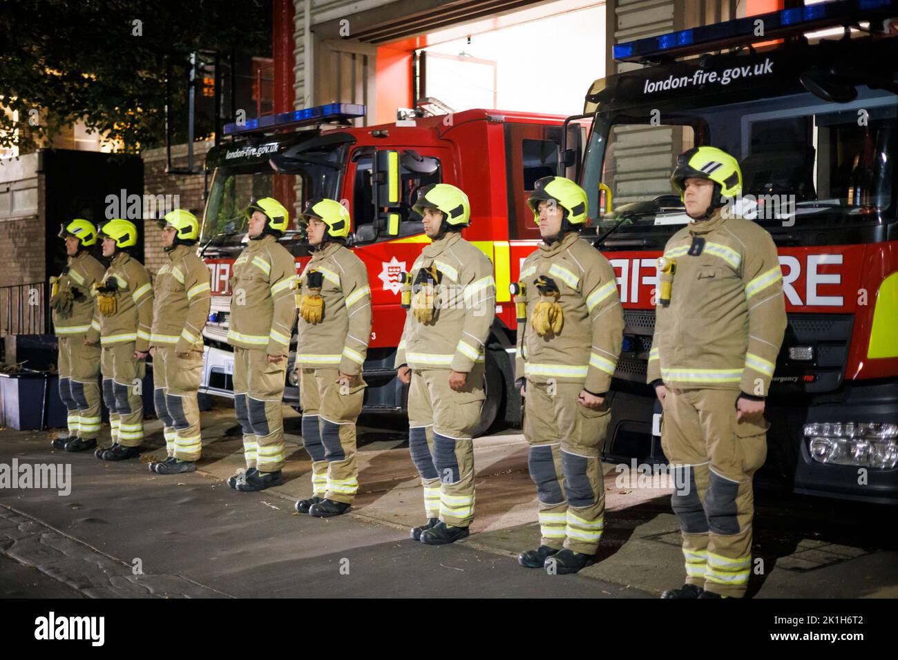 18/09/2022. London, UK. Firefighters at North Kensington Fire Station ...