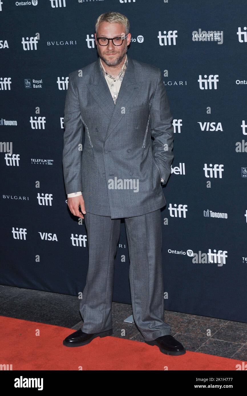 10 September 2022 - Toronto, Ontario, Canada - Seth Rogen. 2022 Toronto ...