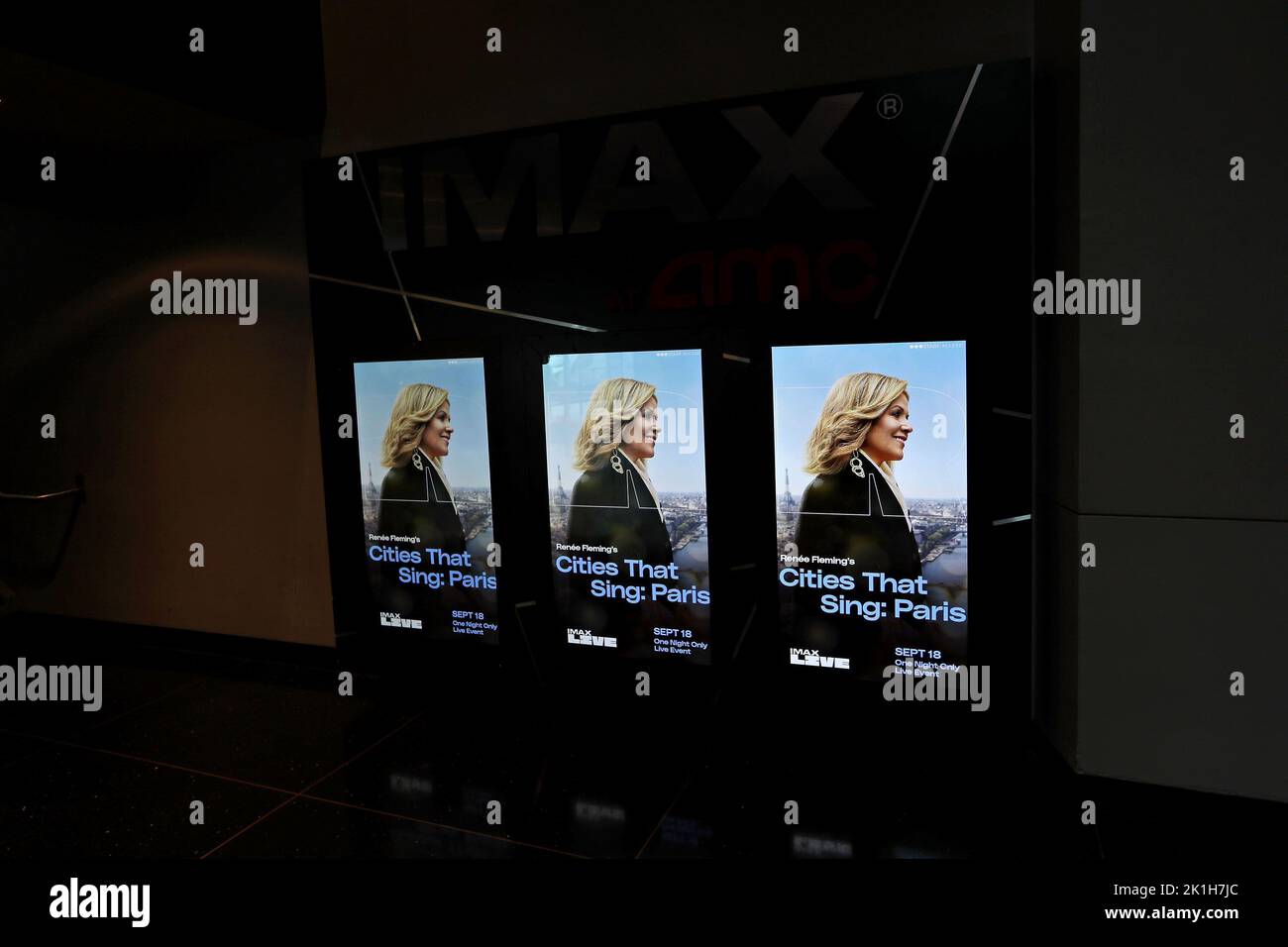 New York, NY, USA. 18th Sep, 2022. Atmosphere, show poster at the Renee ...