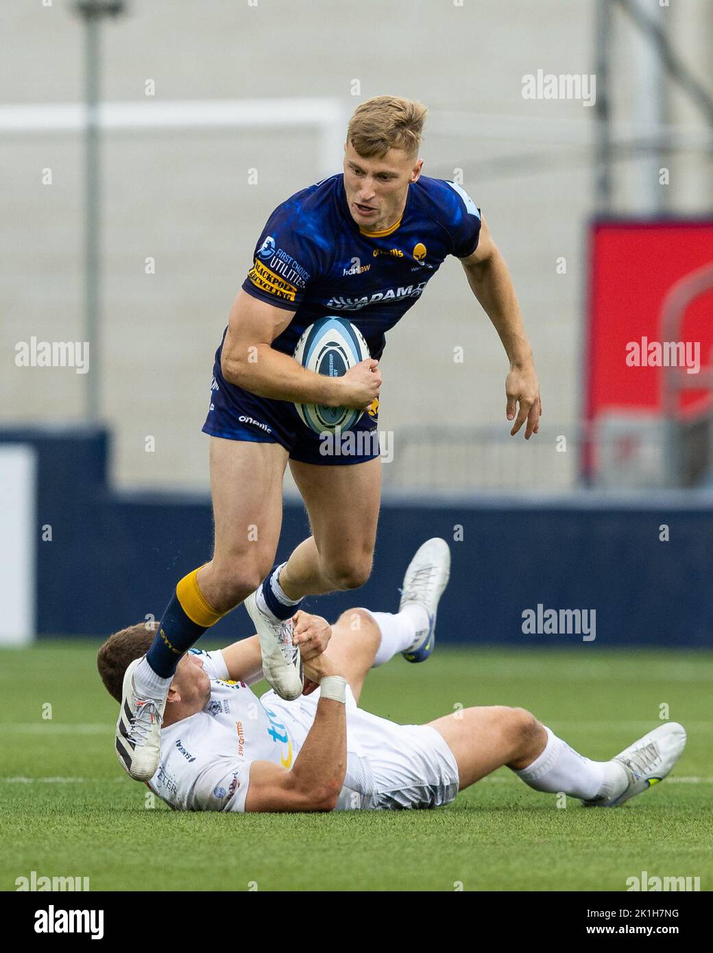 Alex Hearle of Worcester Warriors during the Gallagher Premiership ...