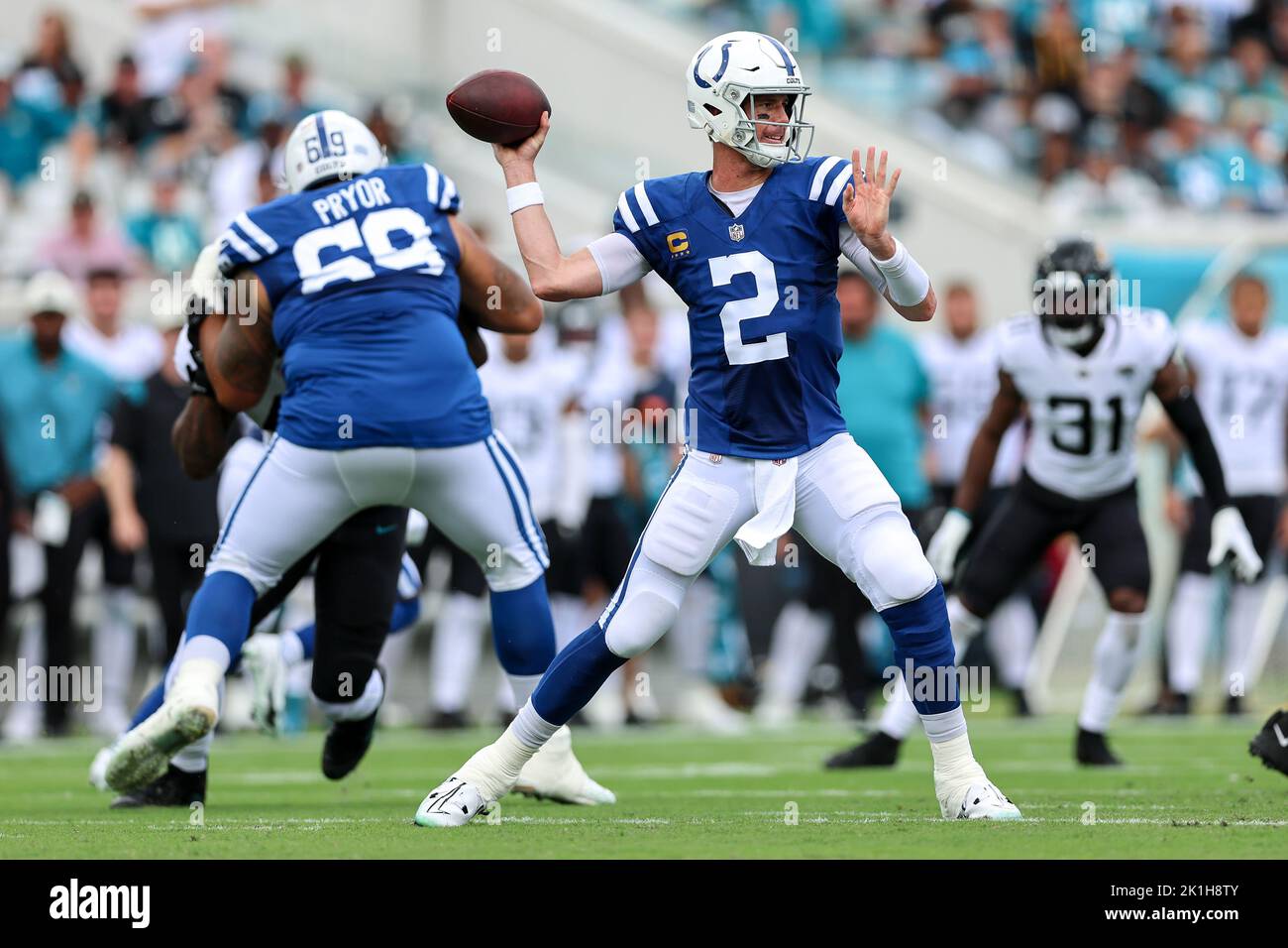 Jacksonville, USA. 18th Sep, 2022. September 18, 2022: Indianapolis Colts quarterback MATT RYAN ...