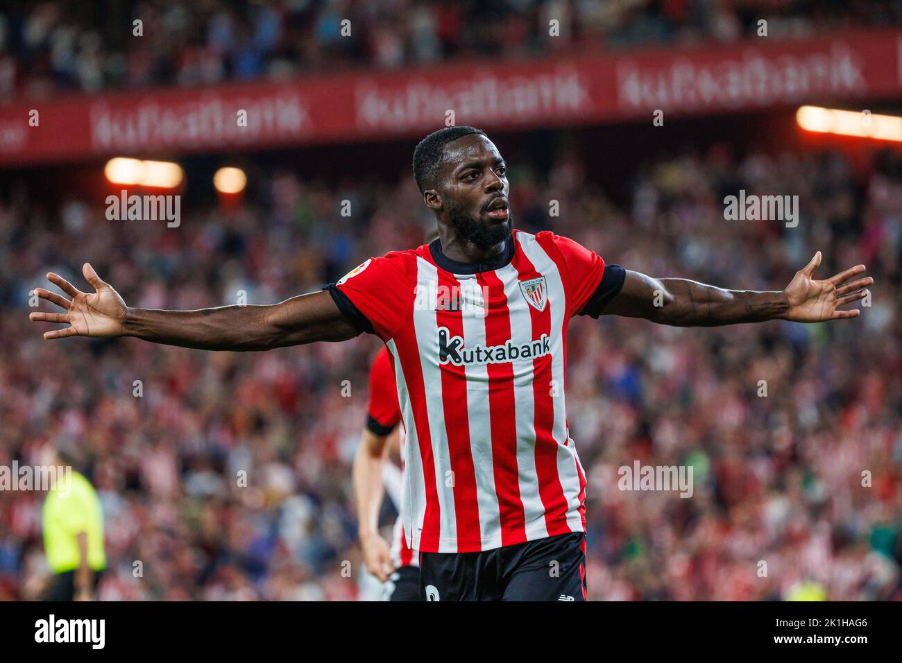 Inaki Williams celebrate a goal during the Liga Santander match between ...