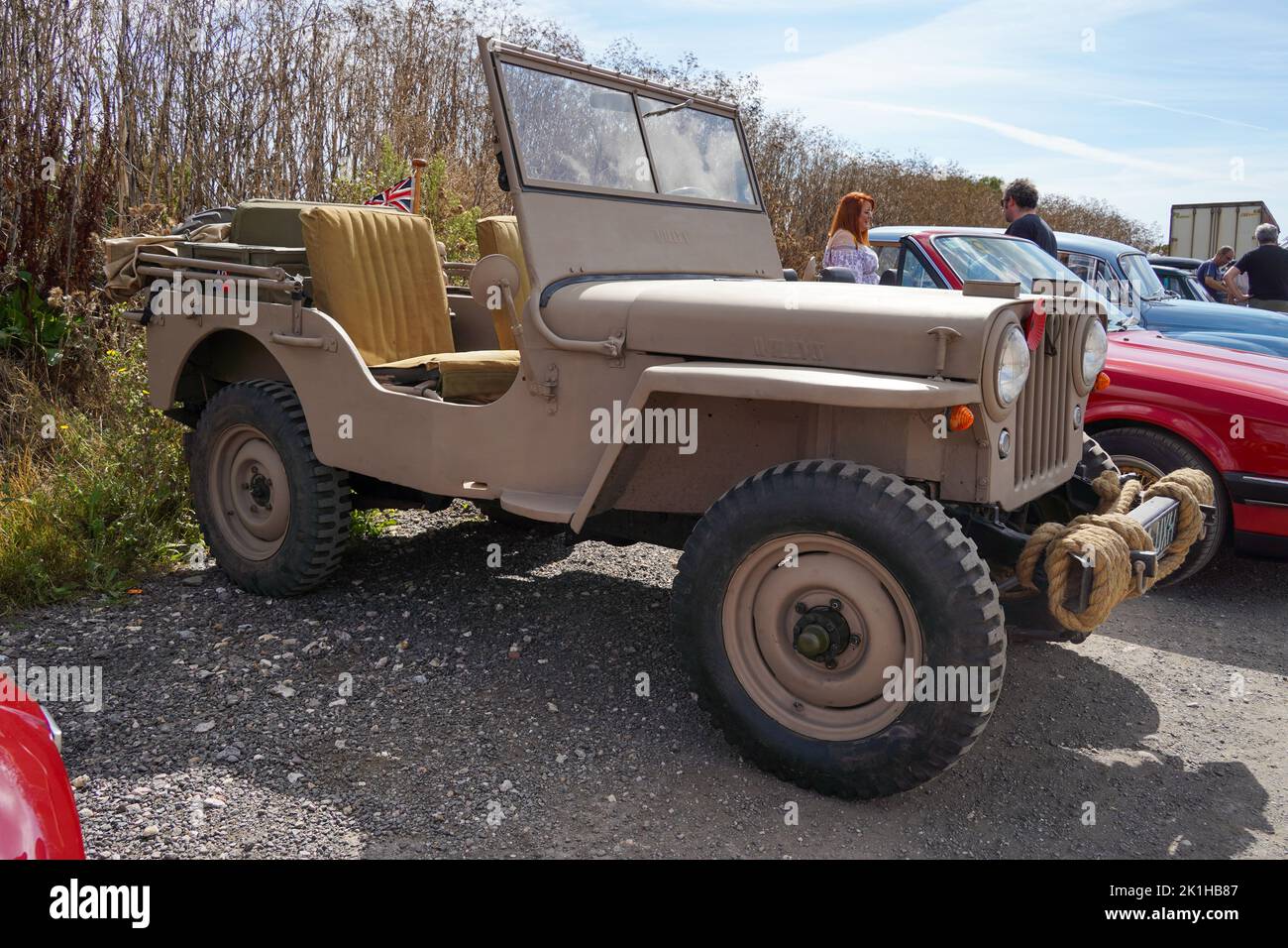 Exeter, UK-August 2022: Willys Jeep (also known as Willys MB or US Army ...