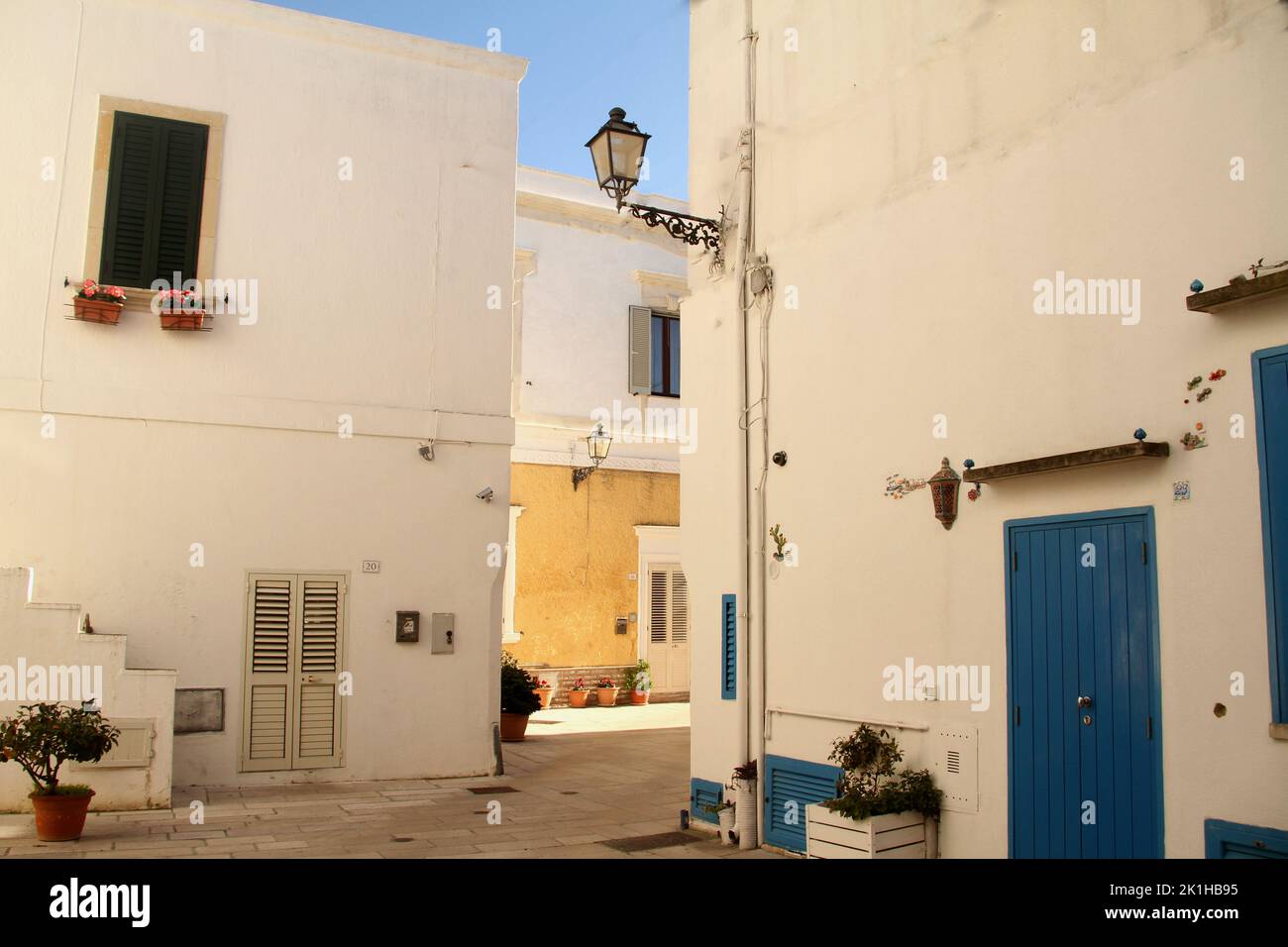 Architecture in the historical center of Castro, Italy Stock Photo - Alamy