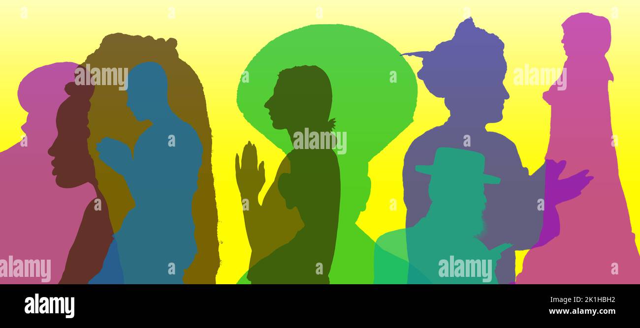 Diversity of skin color, race, faith and religion Stock Photo - Alamy