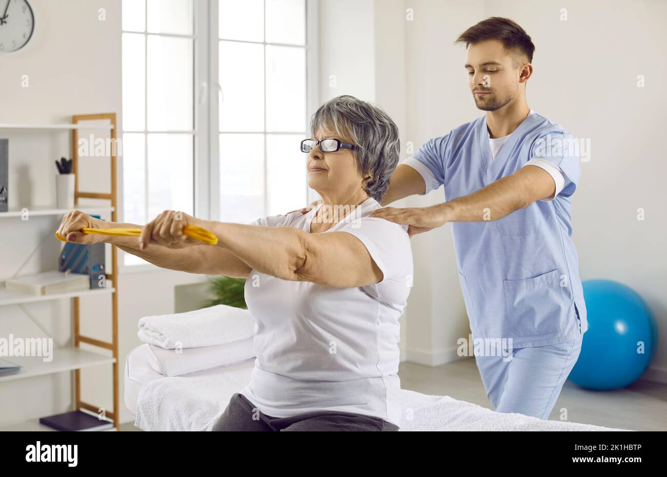 Senior physiotherapy equipment hi-res stock photography and images - Alamy