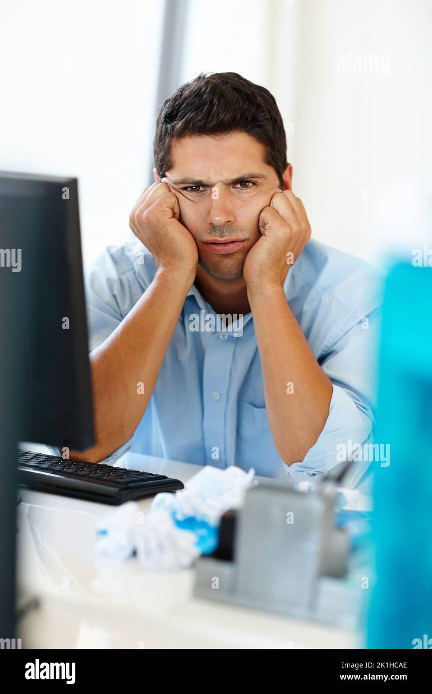 The struggles in the corporate jungle. an angry young businessman ...