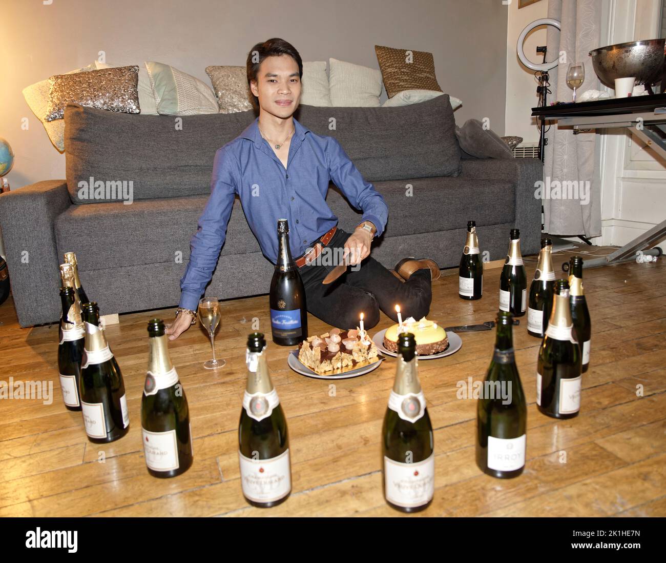 Paris, France. 17th Sep, 2022. Jeremy Bellet celebrates his birthday on ...