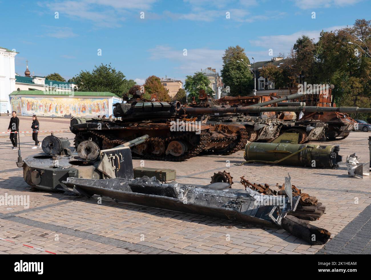 Destroyed tank kyiv hi-res stock photography and images - Alamy